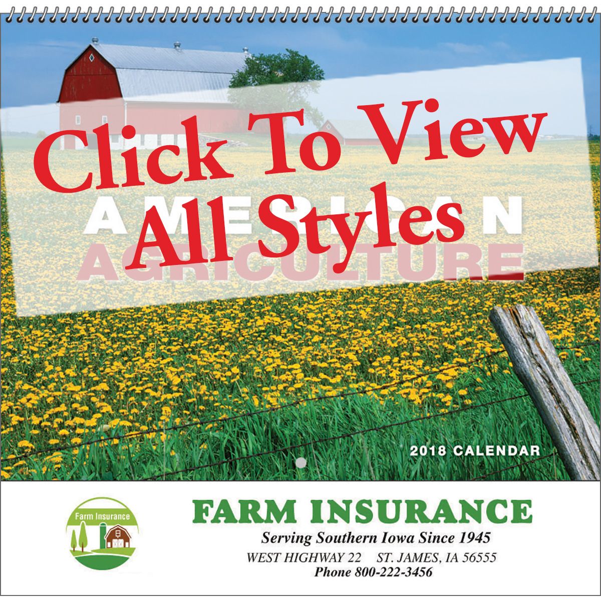 ReaMark Products: American Agriculture Calendar
